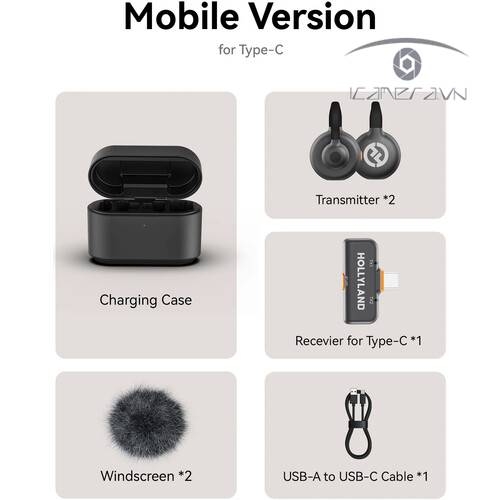Micro không dây Hollyland LARK M2S (USB-C Plug) chính hãng giá tốt