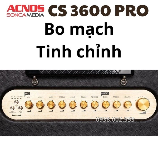 Loa Karaoke Xách Tay CS 3600 Pro Chính Hãng 2025 | Loa kéo, loa karaoke ...