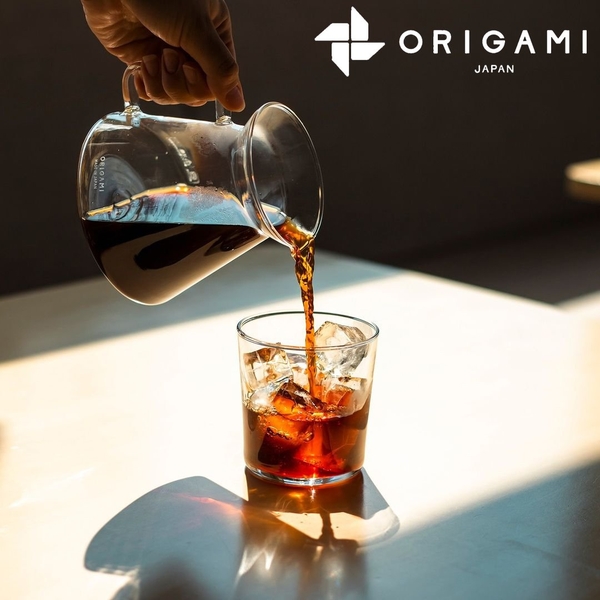 Bình thủy tinh ORIGAMI x HARIO 710ml | Volcano coffee - Dụng cụ pha chế ...