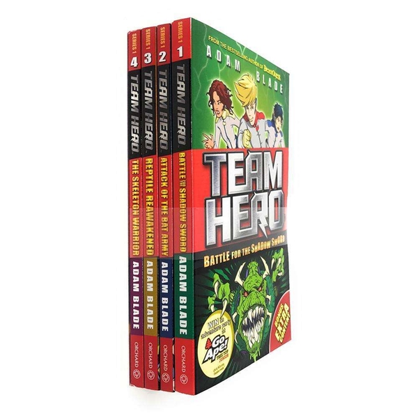 Team Hero Series 4 Books Set by Adam Blade - Bookworm Hanoi