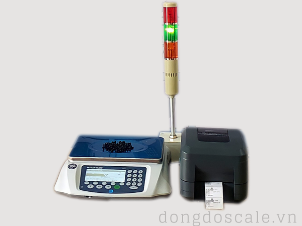 Cân kiểm tra báo đèn, kết nối máy in tem ICS241 Mettler Toledo | CÔNG ...