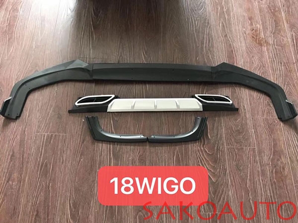 Líp trước sau Toyota WIGO, body kít wigo SAKOAUTO