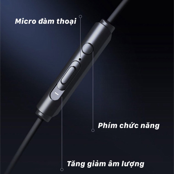 Tai nghe dây 3.5mm hãng Drapow M20 - có phím chỉnh volume - bao bì túi ...