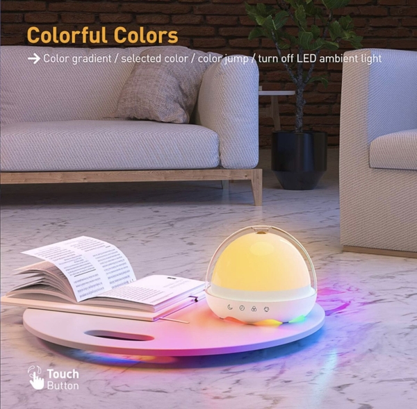 Đèn ngủ thông minh KONKA , điều khiển qua App , đèn RGB , sạc điện ...