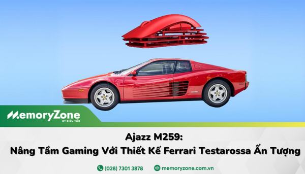 Ajazz M259: Nâng Tầm Gaming Với Thiết Kế Ferrari Testarossa Ấn Tượng