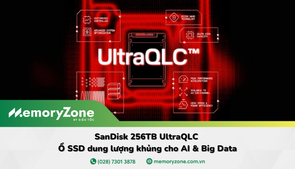 SanDisk 256TB UltraQLC: SSD tốc độ cao, dung lượng cực khủng cho HPC