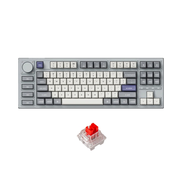 Bàn phím cơ không dây TKL Keychron Q3 Pro Silver Grey SE RGB Knob ...