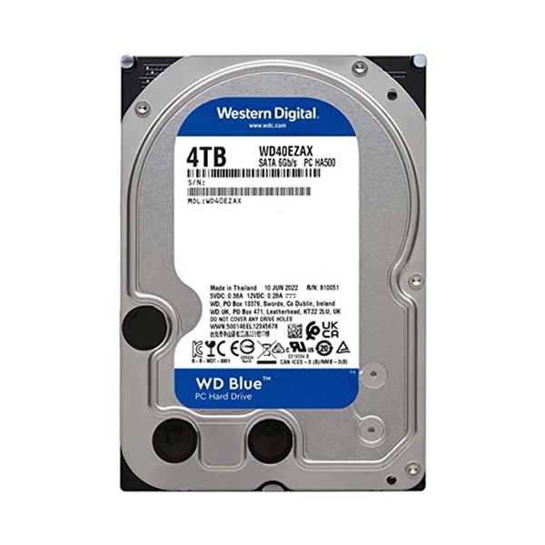 Ổ cứng HDD WD Blue 4TB 3.5 inch SATA III 256MB Cache 5400RPM WD40EZAX