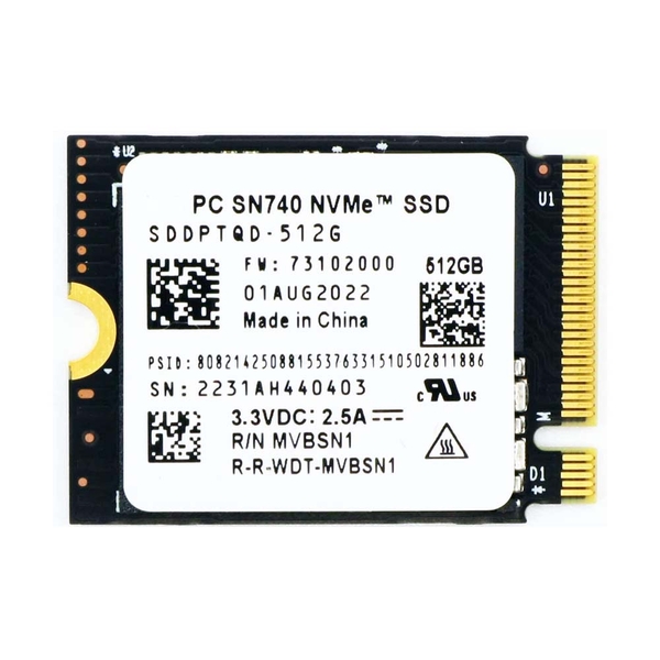 Ổ cứng SSD Western Digital SN740 PCIe Gen4 x4 NVMe M.2 2230 512GB
