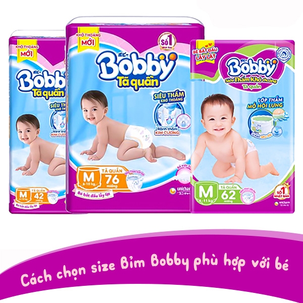 Mẹ đã biết hết về các loại size bỉm Bobby cho bé hay chưa ? | MBMart.com.vn