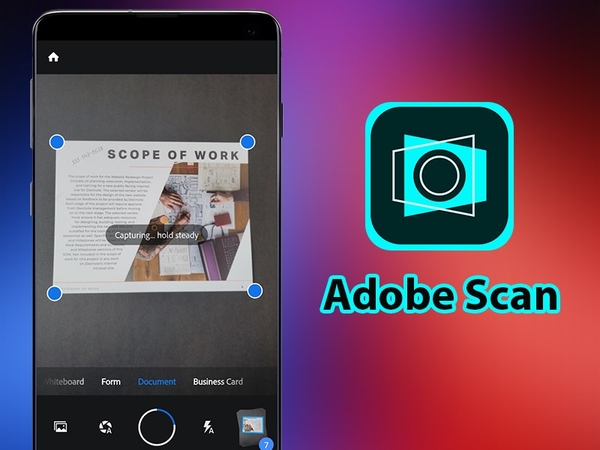 Adobe Scan PC: Ứng dụng scan tệp tin PDF và danh thiếp dễ dàng