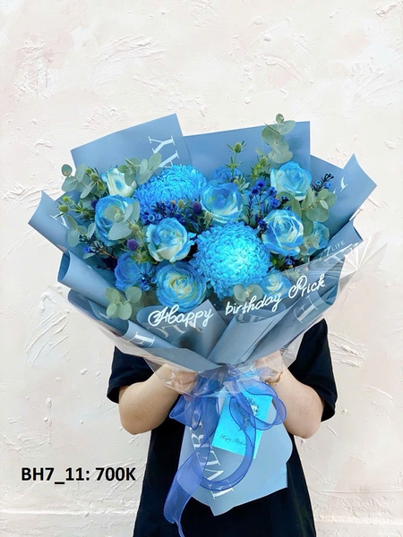 Little Blue Roses 1 - Paris Flower