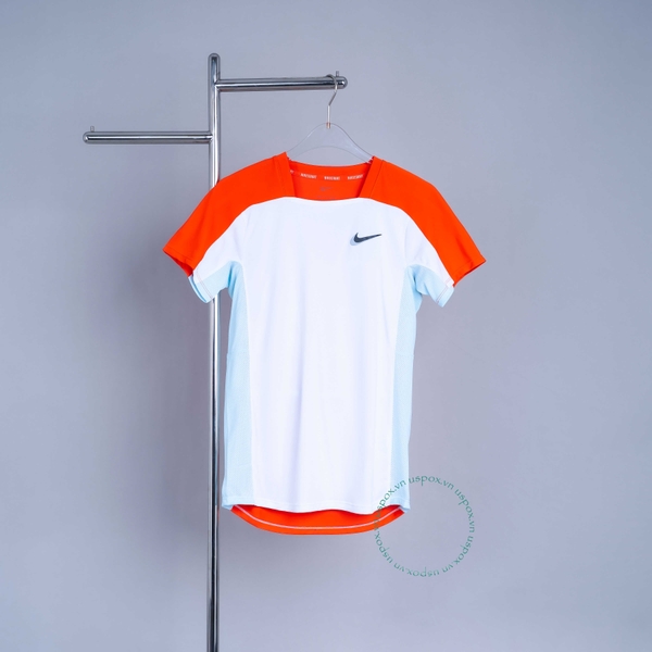 Áo tennis Nike Court Dri-FIT ADV Slam White/Team Orange (form Á ...