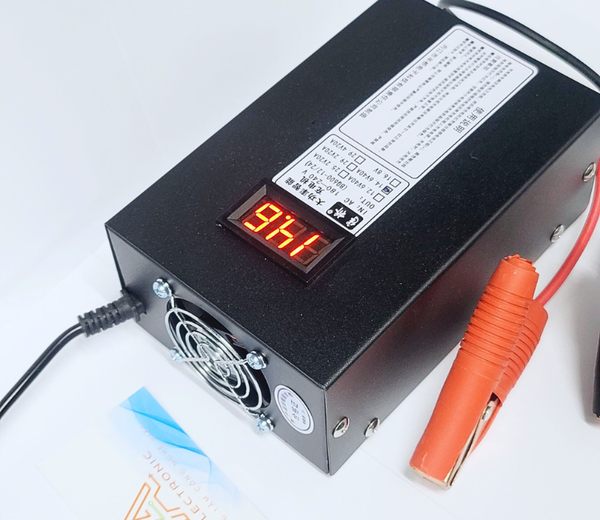 Bộ sạc pin sắt LiFePO4, sạc pin lithium 4S 14.6V 40A Kẹp Đỏ Đen Loại ...