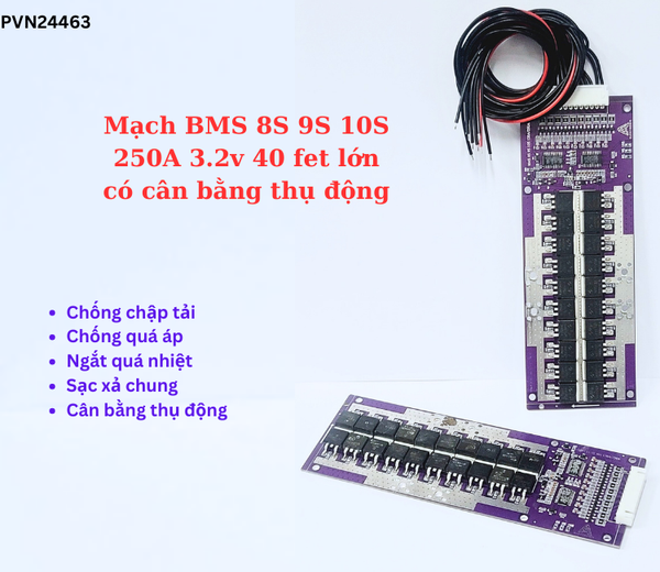 Mạch BMS 8S 250A pin 3.2v bảo vệ sạc xả, chống chập tải | Cửa hàng ...