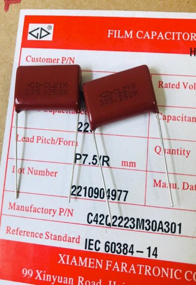 Tụ Farah CBB21 CL21X 335K 250V P22.5MM | Cửa hàng thiết bị - Linh kiện ...