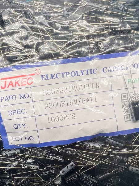 Tụ JAKEC nhôm 330UF 16V 8*11mm | Cửa hàng thiết bị - Linh kiện điện tử ...