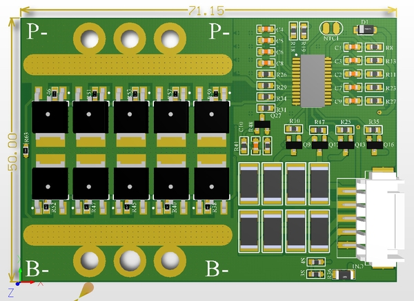 Mạch BMS 3S 4S 150A Max 850A hệ 3.2V (20 FET Ver 03) dòng xả cao, khởi ...