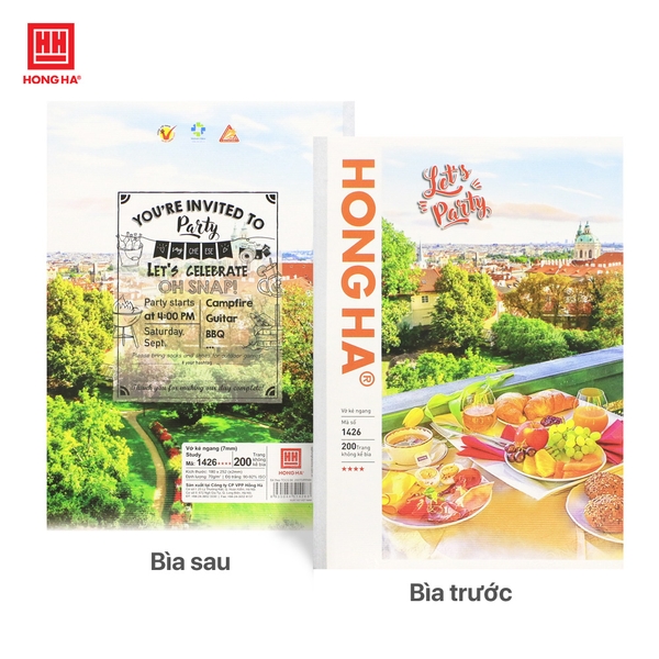 Vở kẻ ngang 200 trang Study Status Hồng Hà - 1426