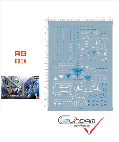 BỘ DECAL WATER DECAL 1/144 RG EXIA – Gundam Store VN