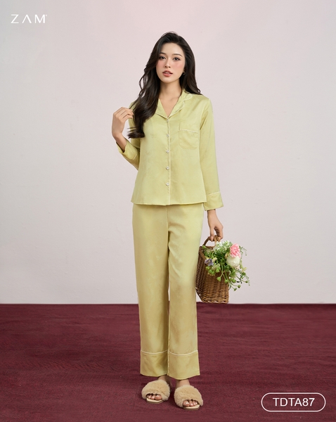MÃ TDTA - BỘ DÀI TAY LỤA VÂN HOẠ ZAM