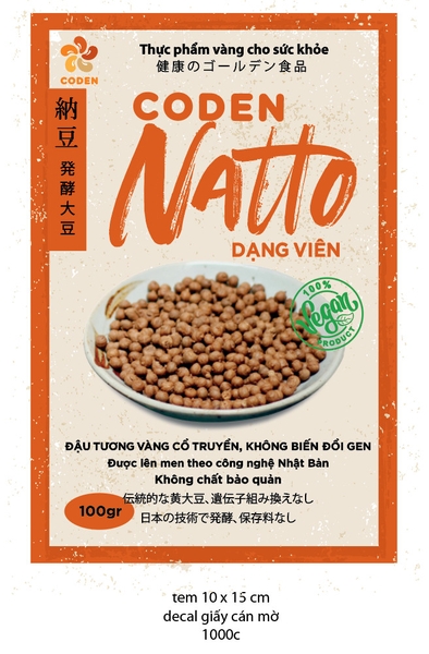 Viên Natto đậu tương vàng -100gr | Mangala.com.vn