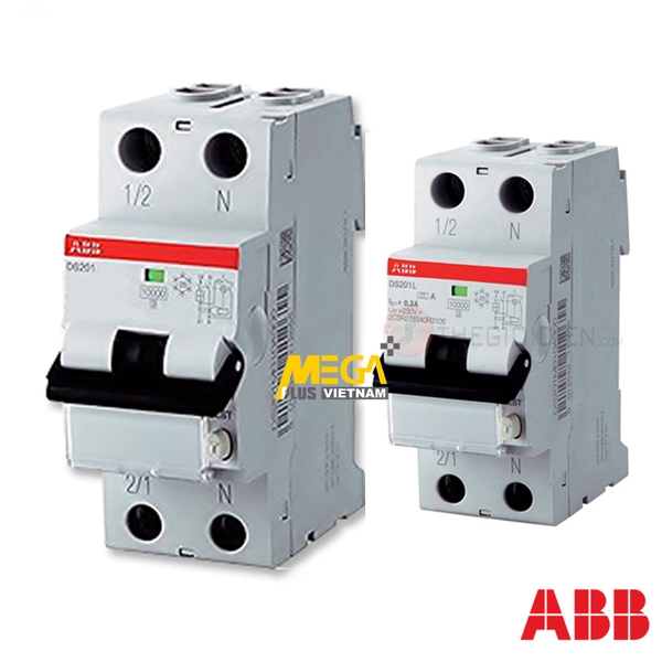 Phân phối Cầu dao chống giật ABB RCBO 2P 25A 30mA 4.5KA chính hãng ...