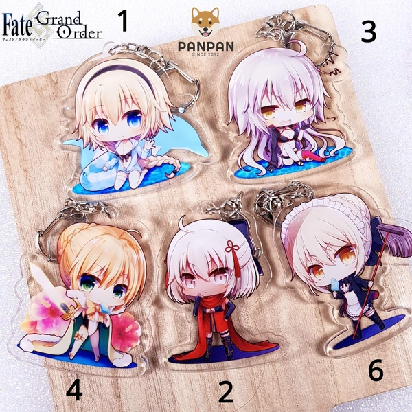 Móc khoá anime mica acrylic FGO Summer Skin (6cm) - Panpan Shop