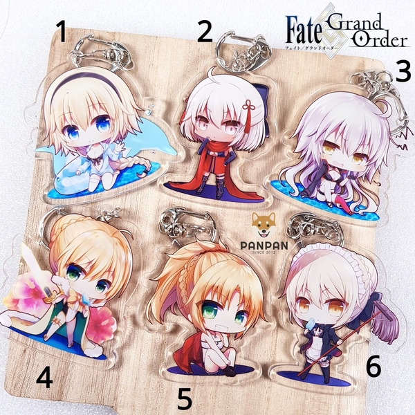 Móc khoá anime mica acrylic FGO Summer Skin (6cm) - Panpan Shop