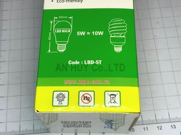 Bóng đèn led bulb tròn MPE 5W trắng | Điện, Nước, Kim Khí, Điện Lạnh ...
