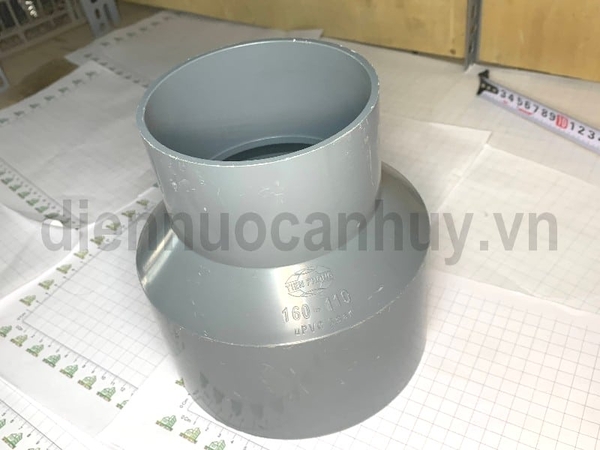 Côn thu nhựa uPVC Tiền Phong D160-110. Phụ kiện nối giảm đường ống quạt ...