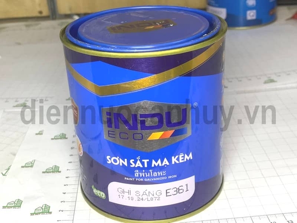 Sơn sắt mạ kẽm indu 750ml mầu Ghi Sáng E361 | Điện, Nước, Kim Khí, Điện ...