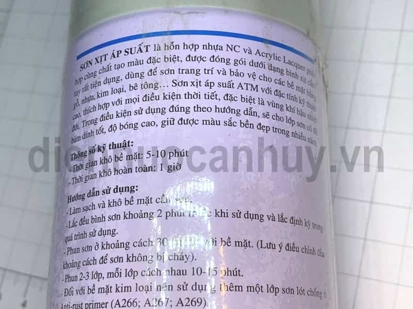 Sơn xịt ATM mầu Trắng Xám Sanyo White A203 | Điện, Nước, Kim Khí, Điện ...