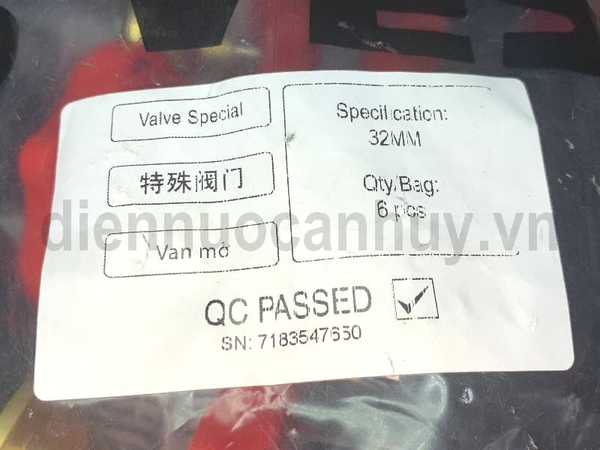 Van cửa PPR UV Vesbo D32 đen mở 100% | Điện, Nước, Kim Khí, Điện Lạnh ...