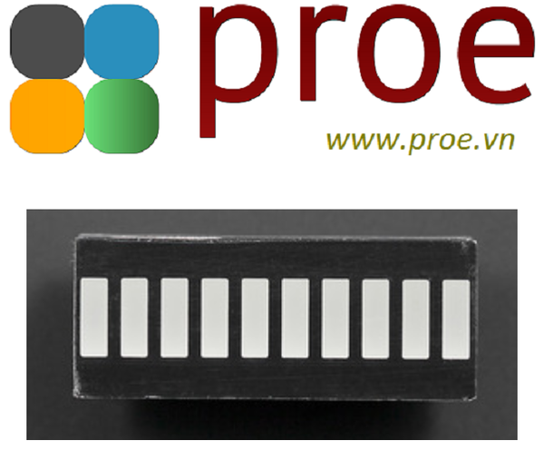 10 Segment LED Bar Graph - Red | Điện tử ProE