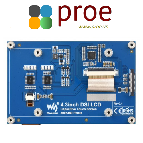 4.3inch QLED Display, DSI Interface, 800 × 480, Integrated Structure ...