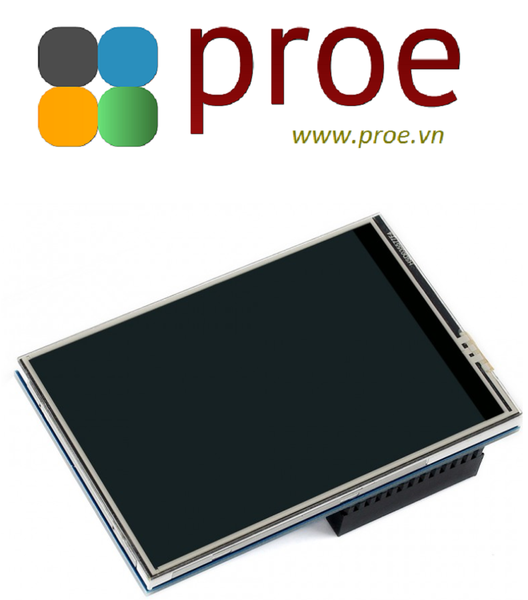 3.5inch Resistive Touch Display (C) for Raspberry Pi, 480×320, 125MHz ...
