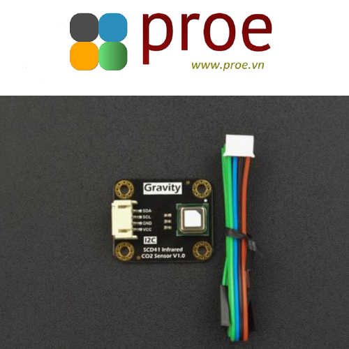 Gravity: I2C SCD41 Infrared CO2 Sensor (400 - 5000 ppm) | Điện tử ProE