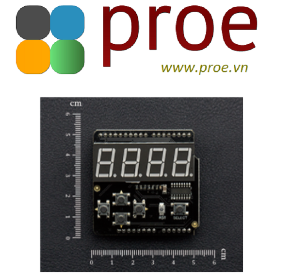 7 Segment LED Keypad Shield For Arduino | Điện tử ProE