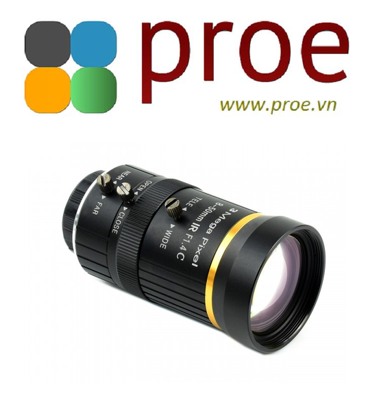 8-50mm Zoom Lens for Raspberry Pi High Quality Camera | Điện tử ProE