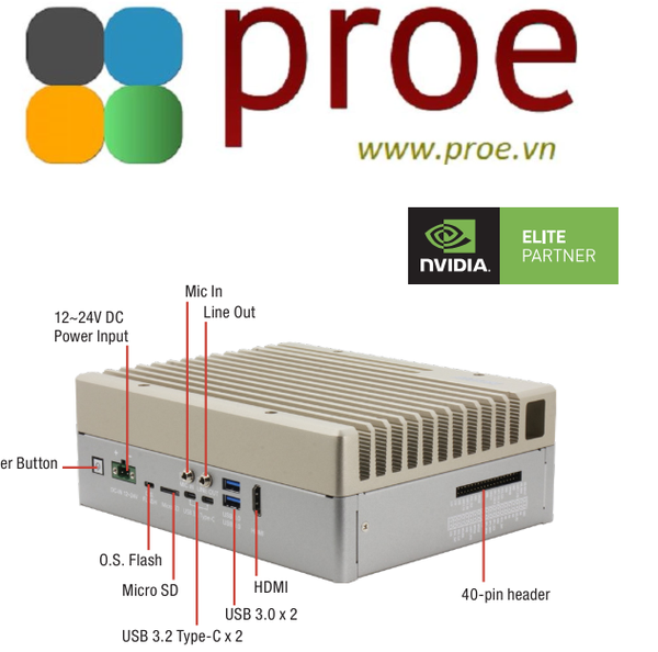 BOXER-8640AI AI@Edge Fanless Embedded AI System with NVIDIA® Jetson AGX ...