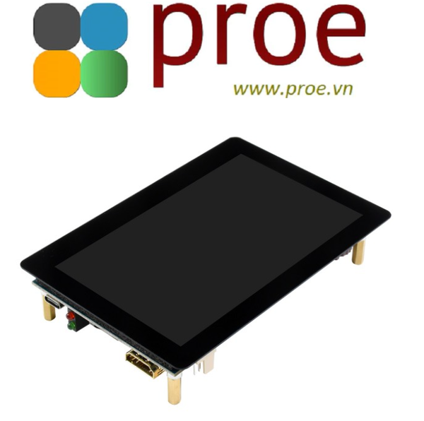 5″ Touch Screen Expansion for Raspberry Pi CM4, PoE Header, Gigabit ...