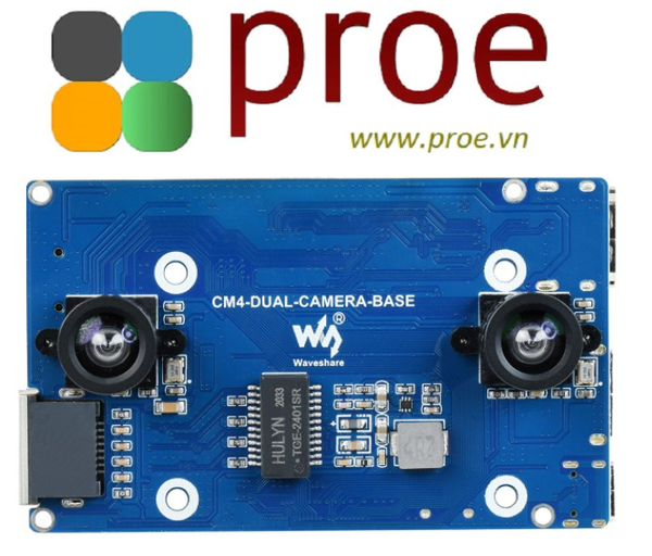 Binocular Camera Base Board Designed for Raspberry Pi Compute Module 4 ...