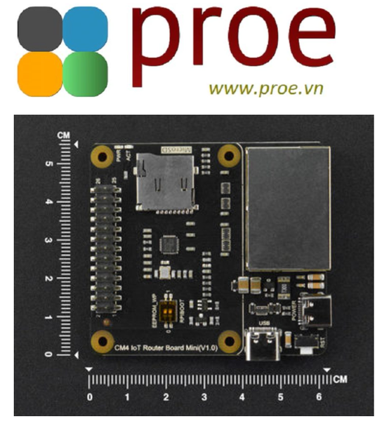 Raspberry Pi Compute Module 4 IoT Router Carrier Board Mini | Điện tử ProE
