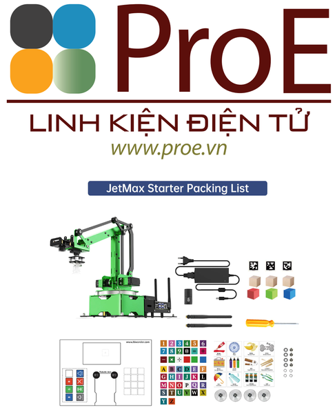 Hiwonder JetMax JETSON NANO Robot Arm | Điện tử ProE