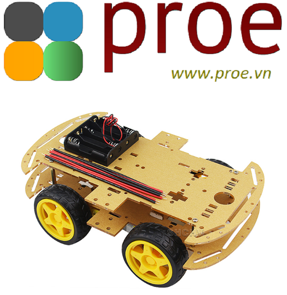 Khung Xe Robot 4WD Mica Racing | Điện tử ProE