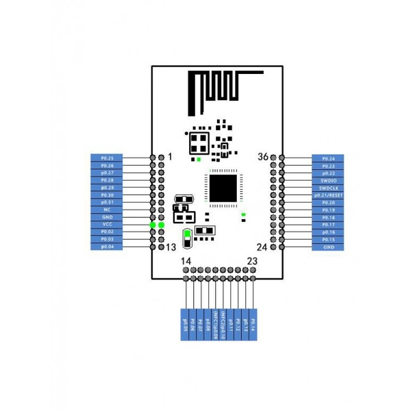 Module BLE nRF52832 NFC | Điện tử ProE