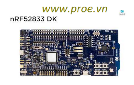 nRF52833 DK Bluetooth LE, Bluetooth mesh, Thread and Zigbee development kit for the nRF52833 SoC ...