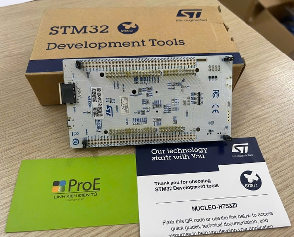 STM32 Nucleo-144 development board with STM32H753ZI MCU, supports ...