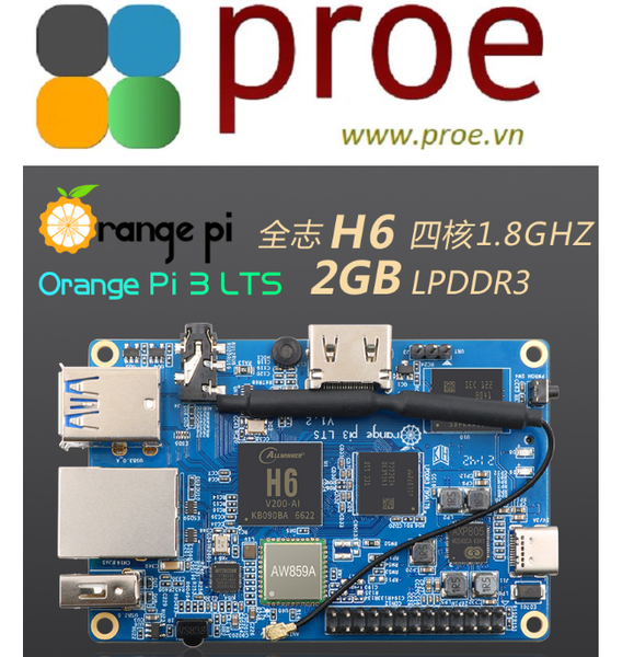 Orange Pi 3 LTS | Điện tử ProE